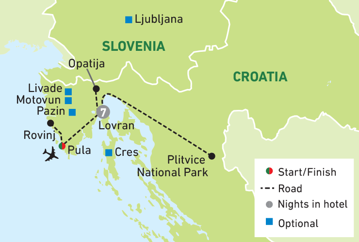 8 Day Solo Package Tour of Croatia's Istrian Coast