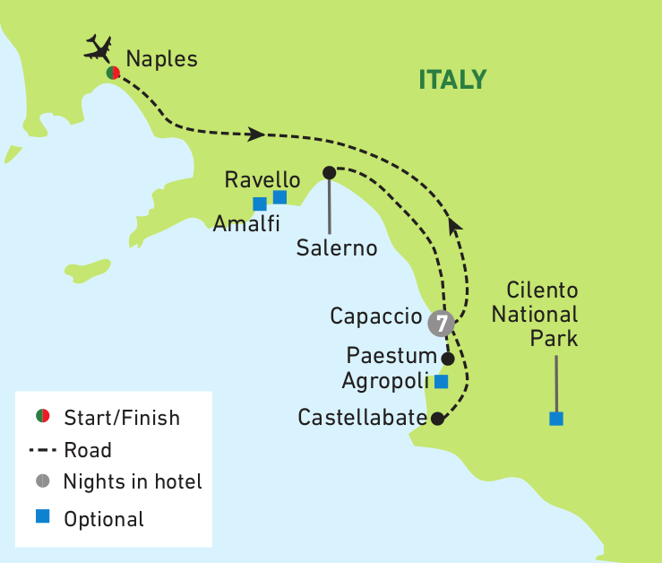 8 Day Solo Package Holiday to Italy's Cilento Coast