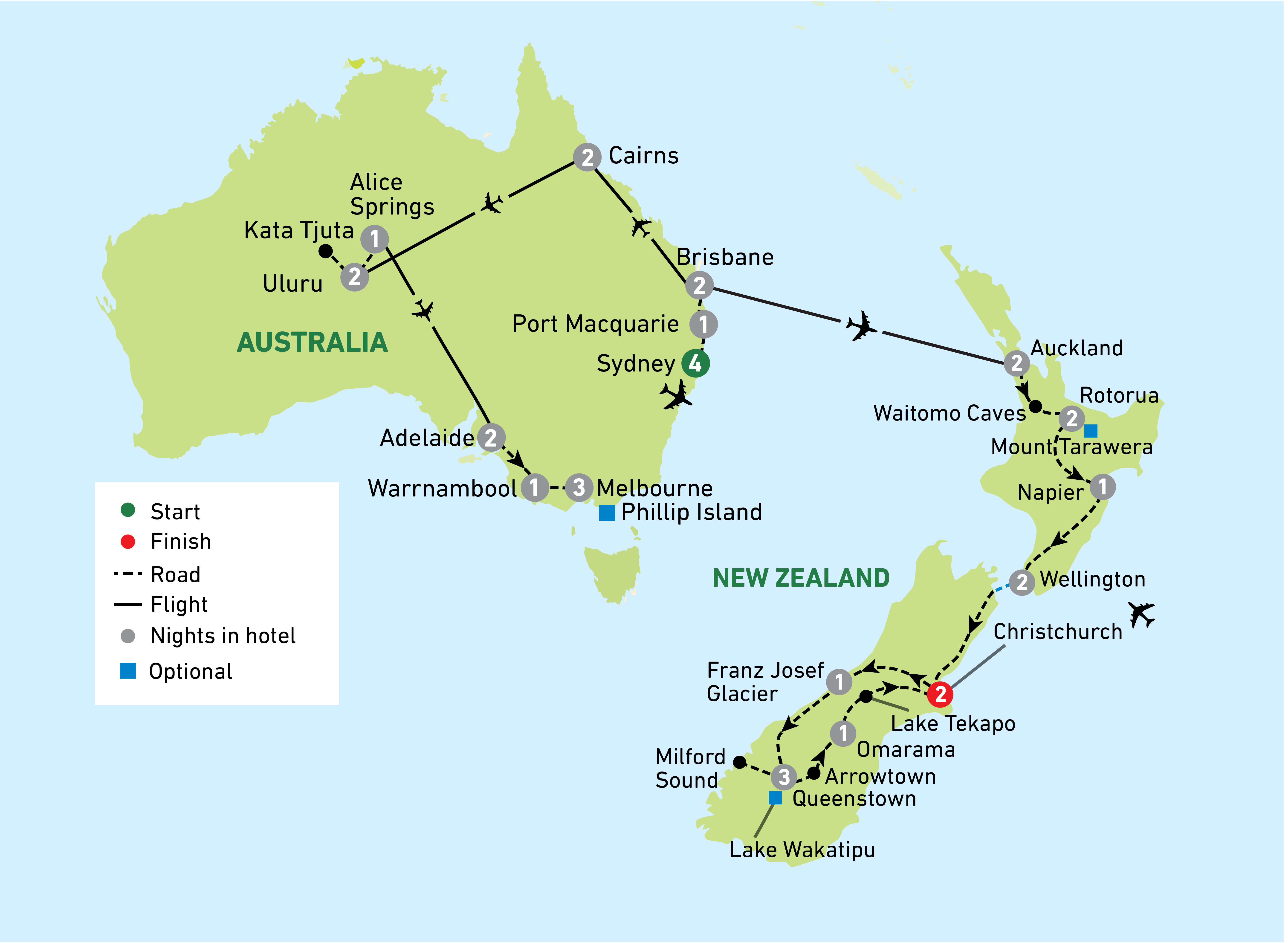 Australian Highlights with New Zealand add-on